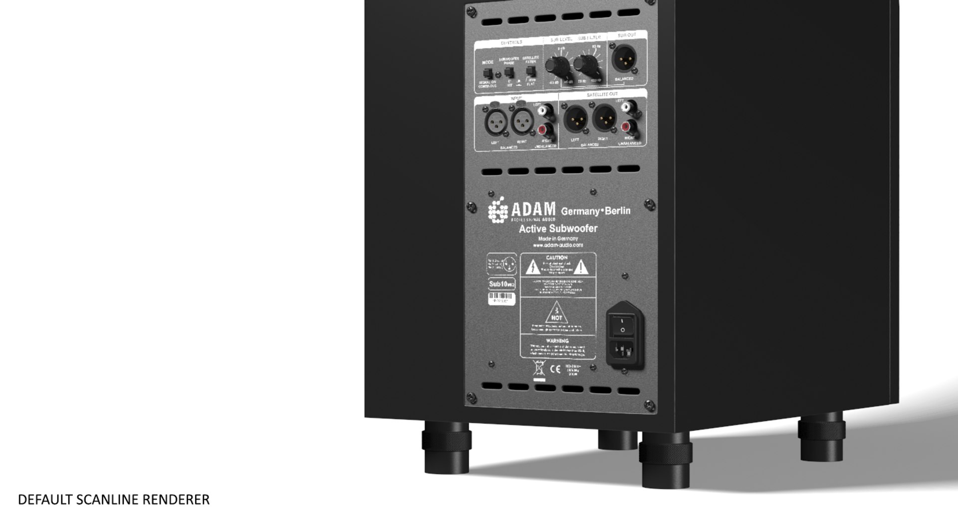 3D Adam Sub10 Mk2 Subwoofer Model - TurboSquid 1406378