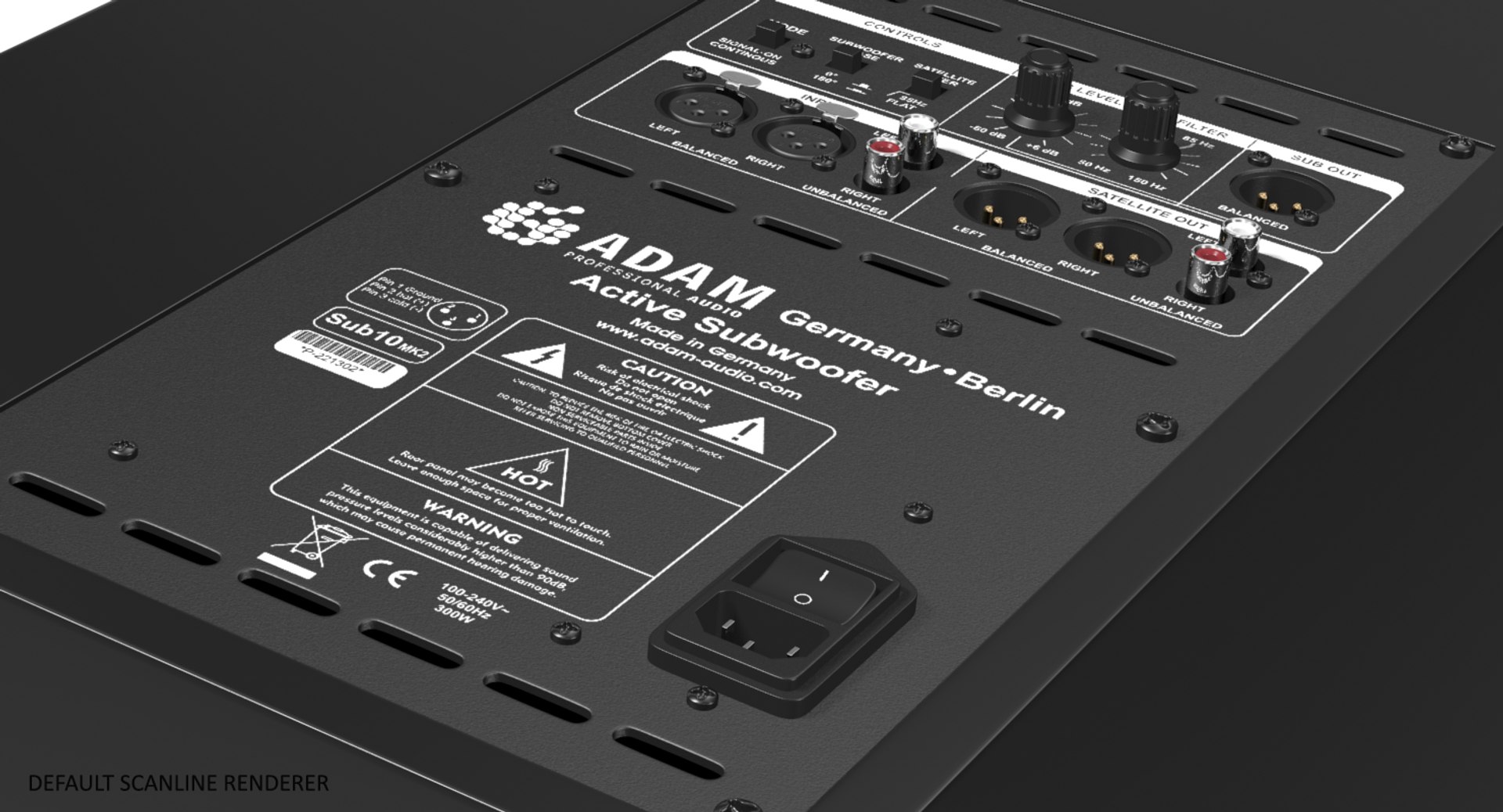 3D Adam Sub10 Mk2 Subwoofer Model - TurboSquid 1406378