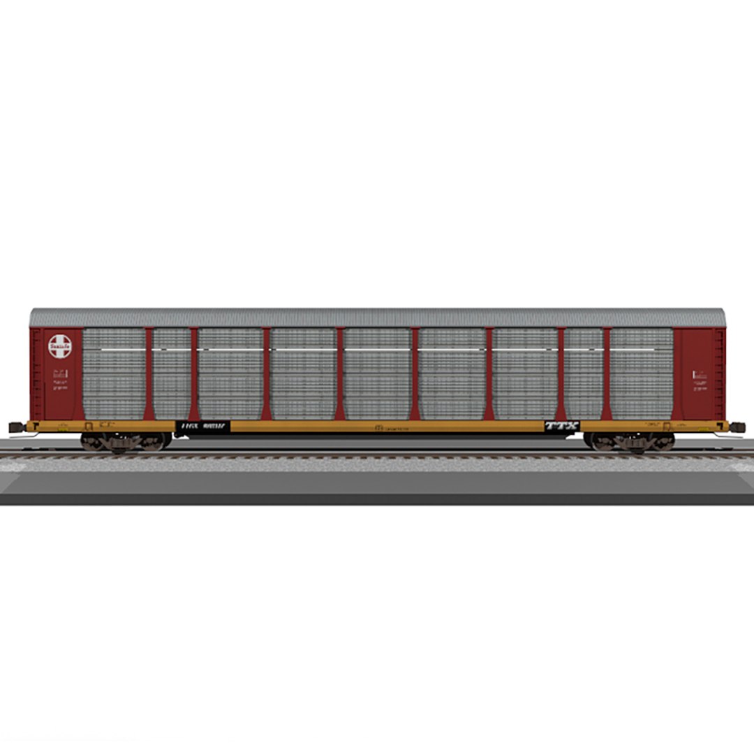 3d Model Of Train Car Autorack