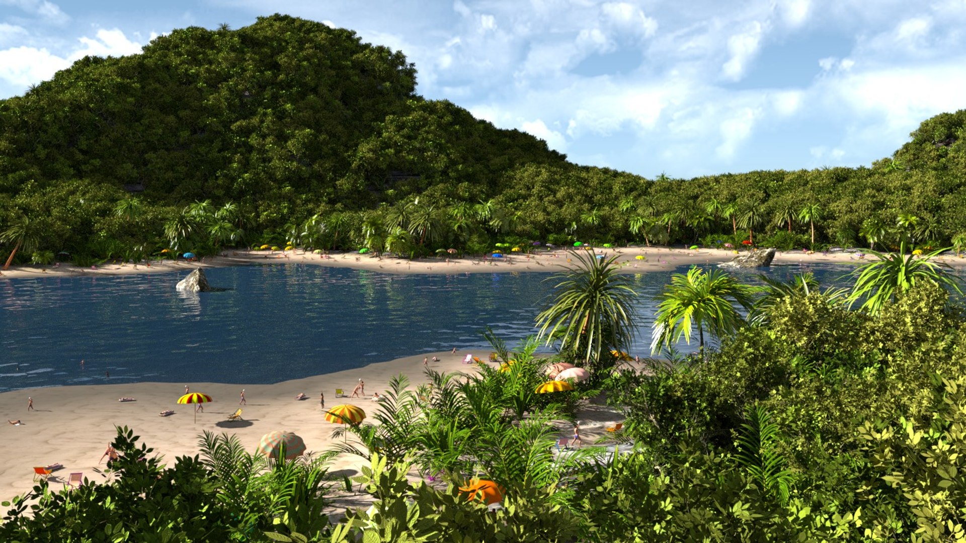 Environment Terrain Blender Beach 3D Model - TurboSquid 1416105