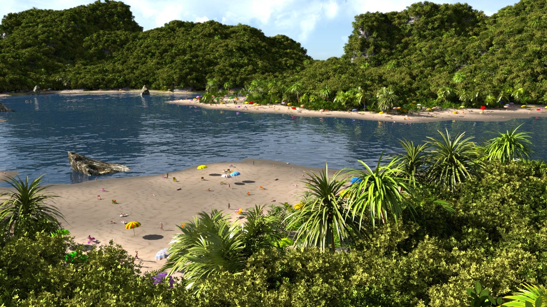 Environment Terrain Blender Beach 3D Model - TurboSquid 1416105