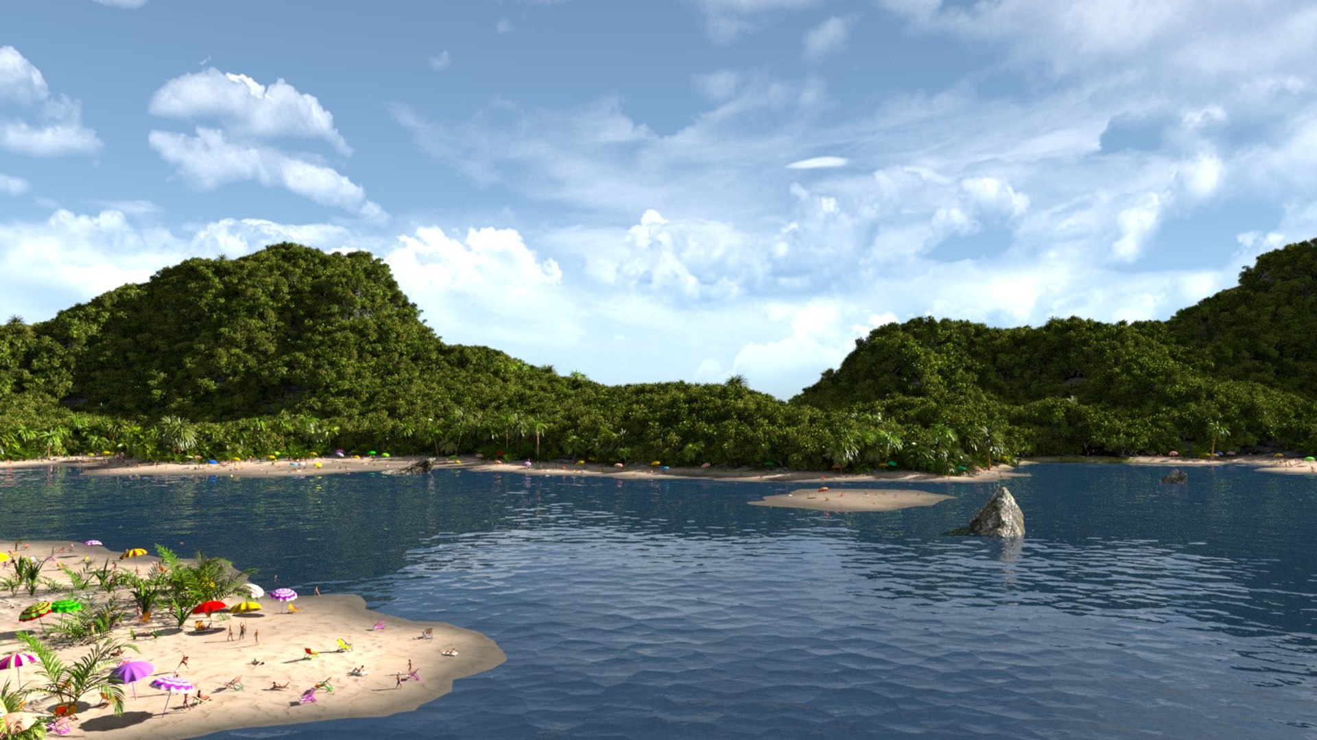 Environment Terrain Blender Beach 3D Model - TurboSquid 1416105