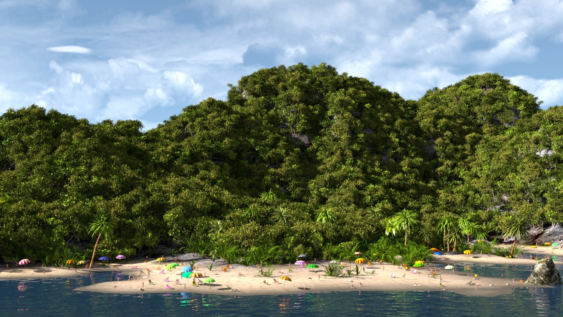 Environment Terrain Blender Beach 3D Model - TurboSquid 1416105