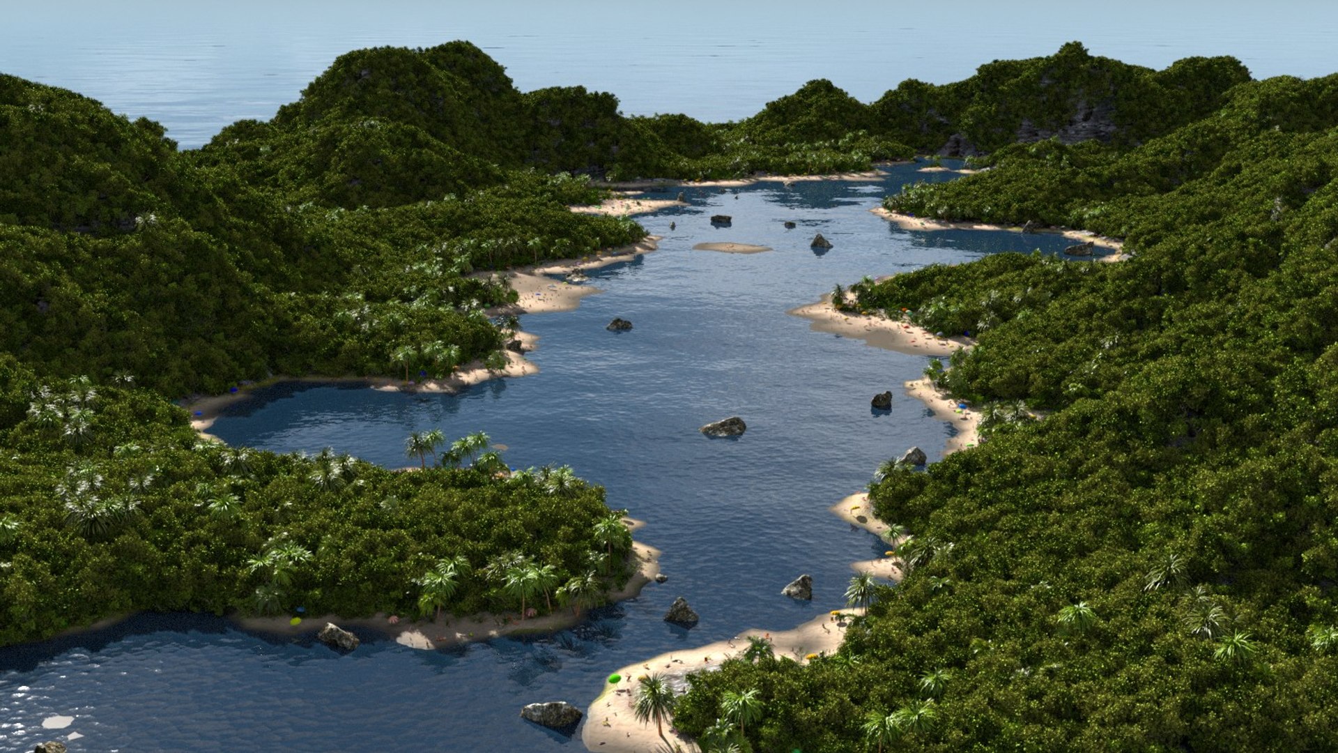 Environment Terrain Blender Beach 3D Model - TurboSquid 1416105