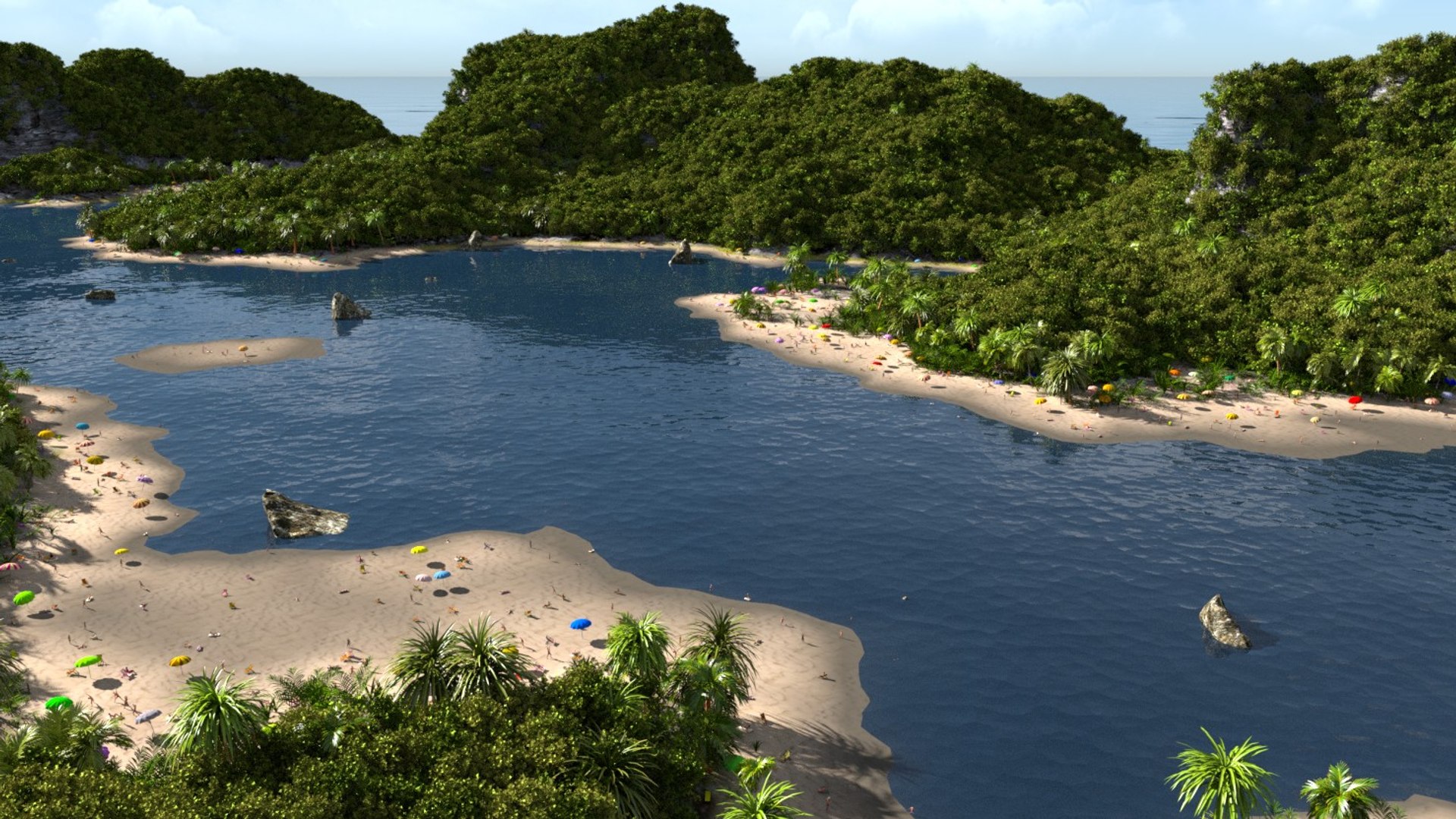 Environment Terrain Blender Beach 3D Model - TurboSquid 1416105