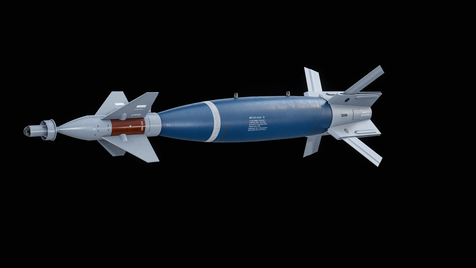 3D GBU-10 Paveway 2 Naval Aircraft Guided Bomb PBR - TurboSquid 2278620