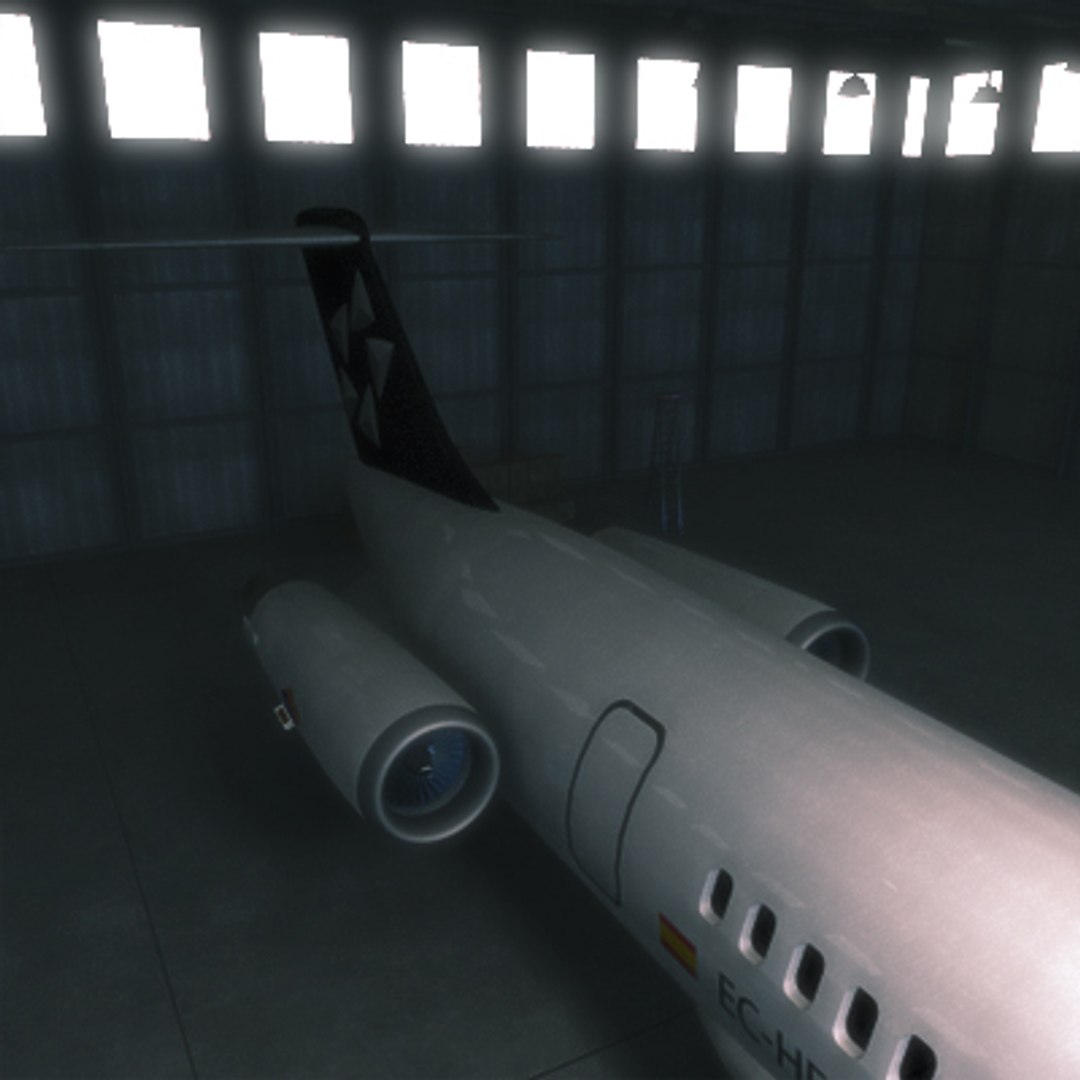 Md-82 Aircraft Spanair 3d Max