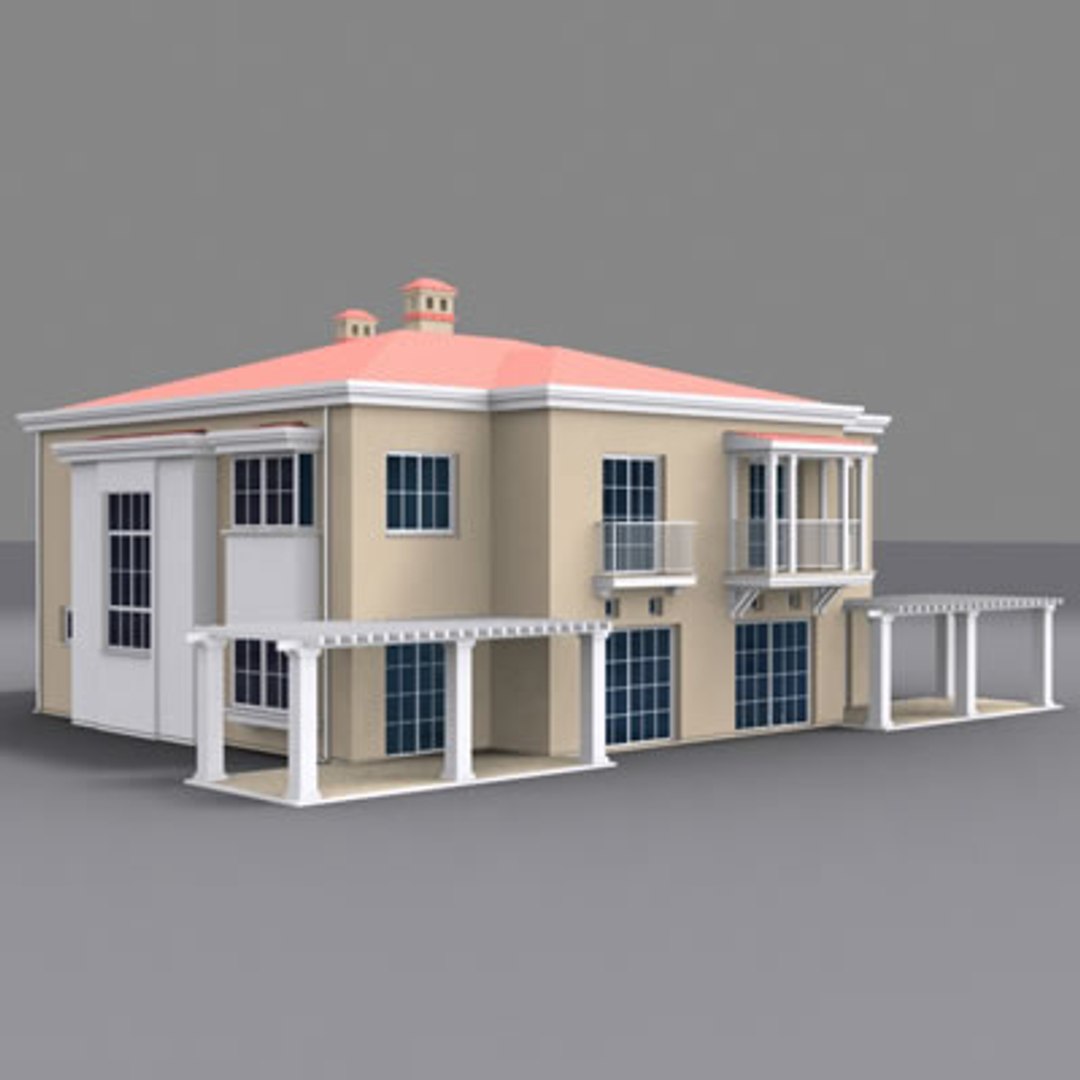 Exterior Building House 3d Model