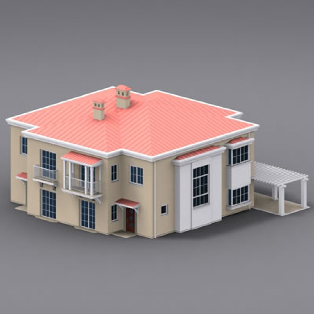 Exterior Building House 3d Model