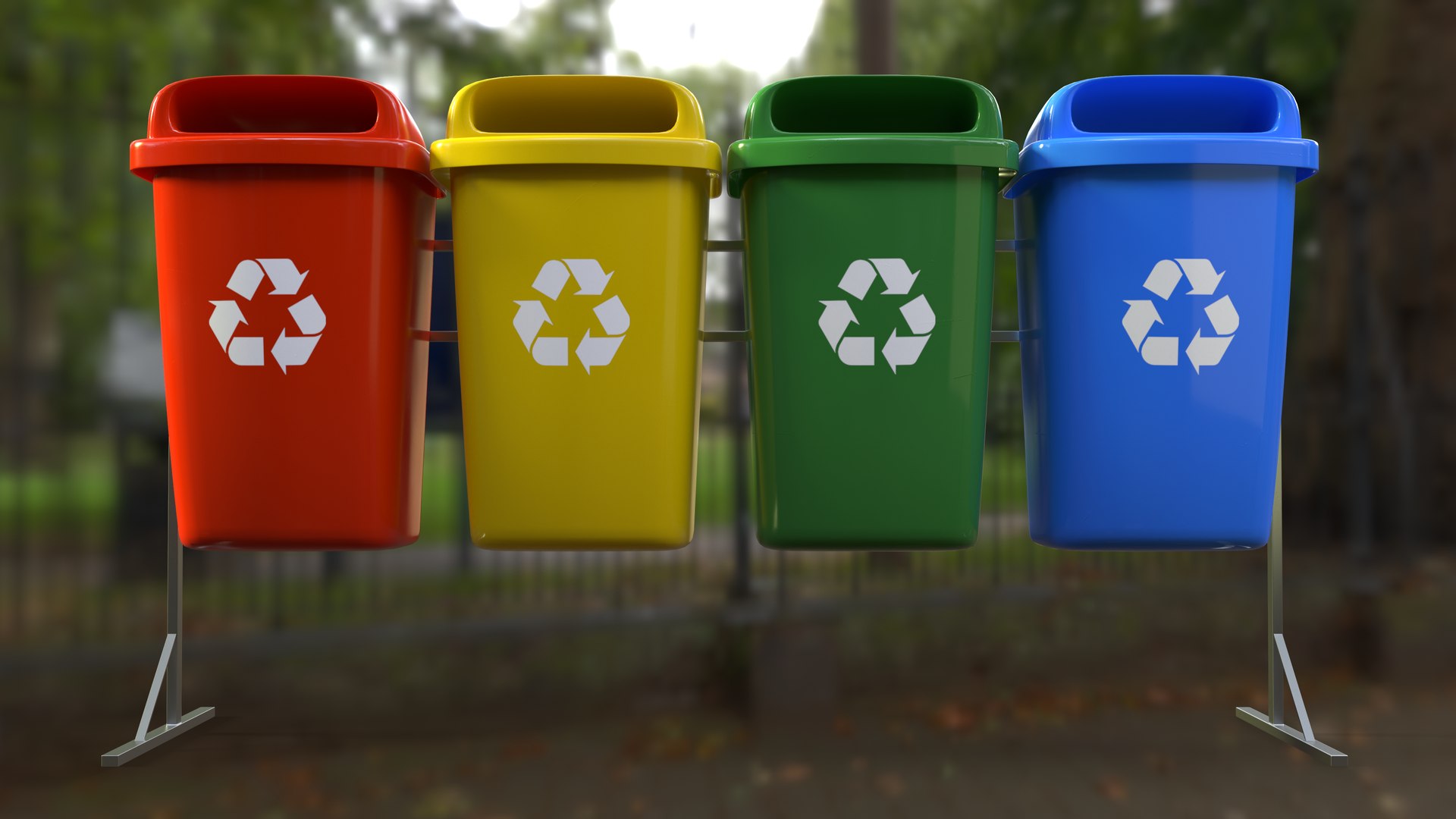 Recycle Bins 3D Model - TurboSquid 2162575