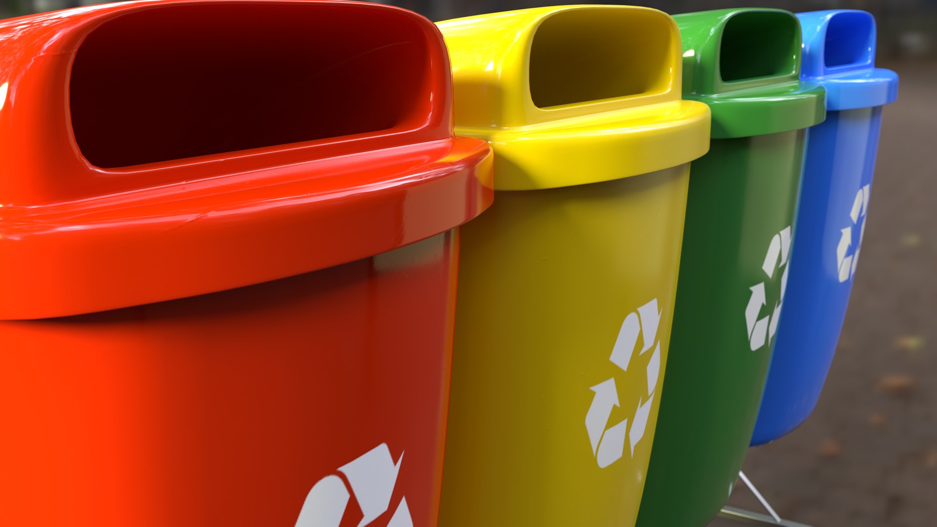 Recycle Bins 3D Model - TurboSquid 2162575