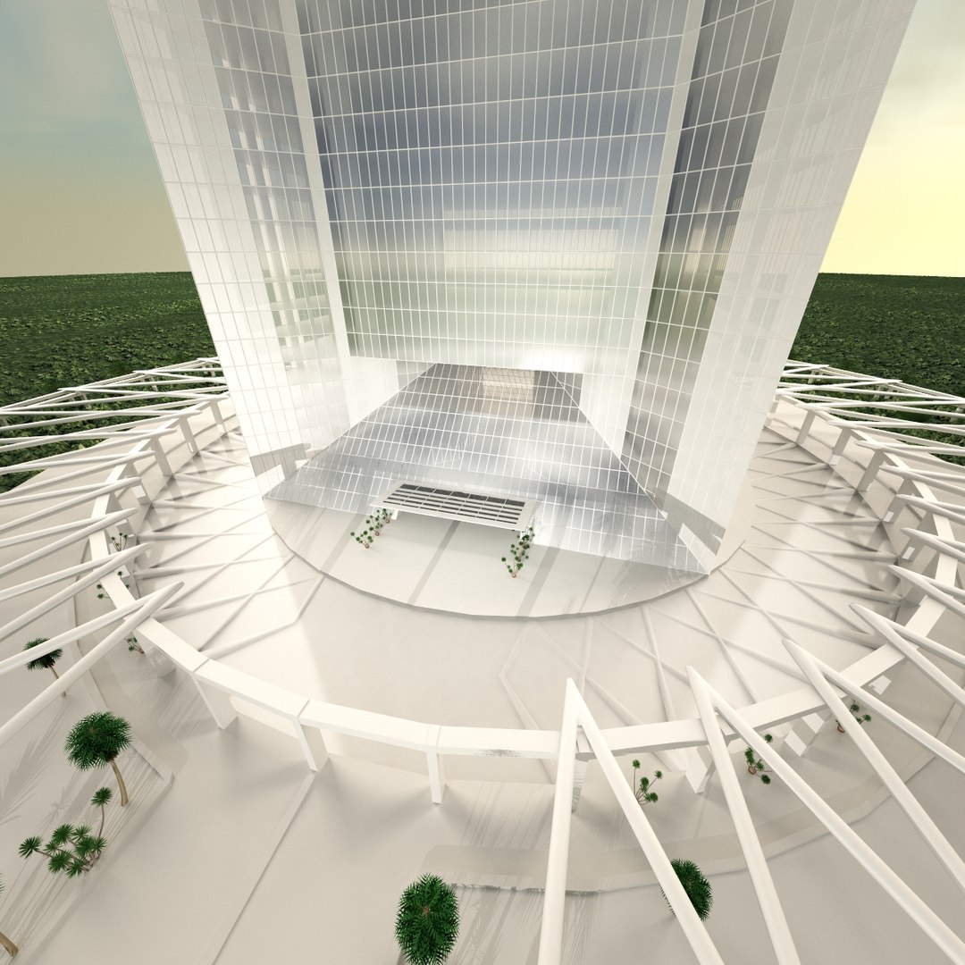 3d 102 Incheon Tower Building Architecture Model