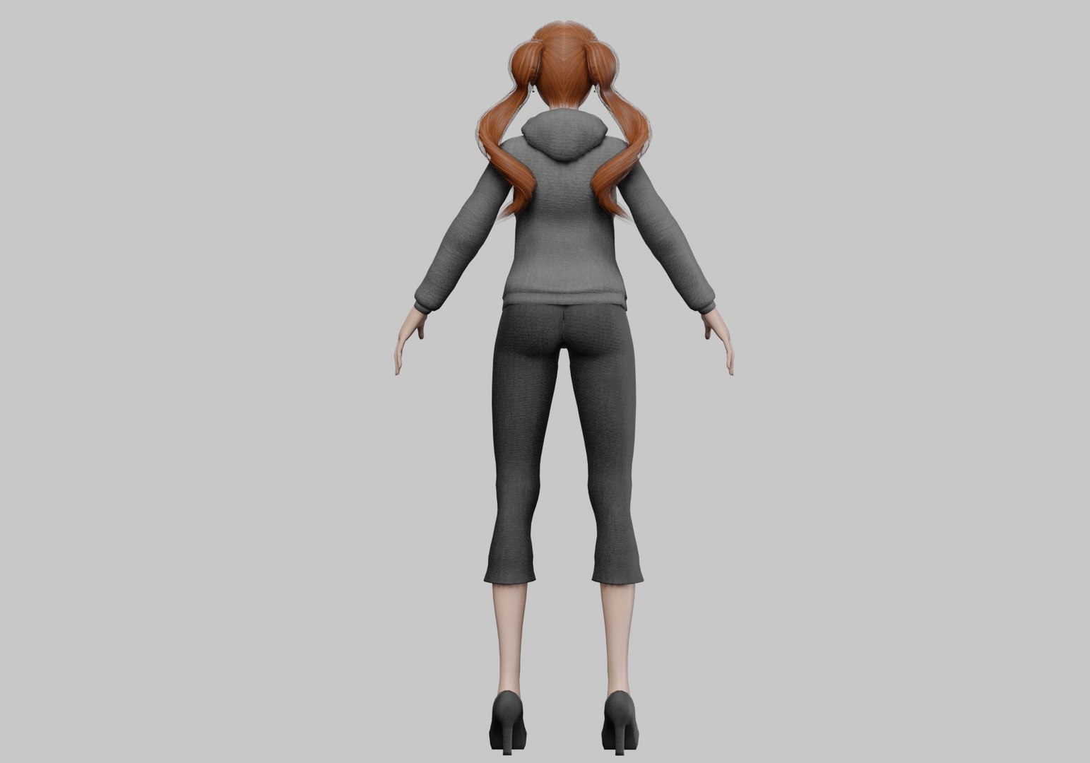 3D Basic Cartoon Girl V25936 - TurboSquid 2264590