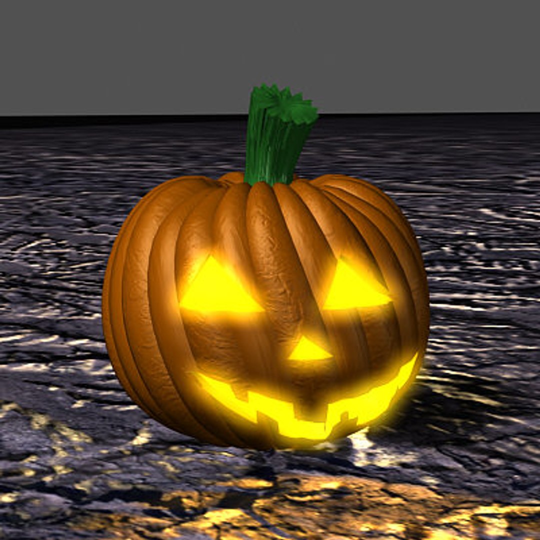 Pumpkin Explode 3d Model