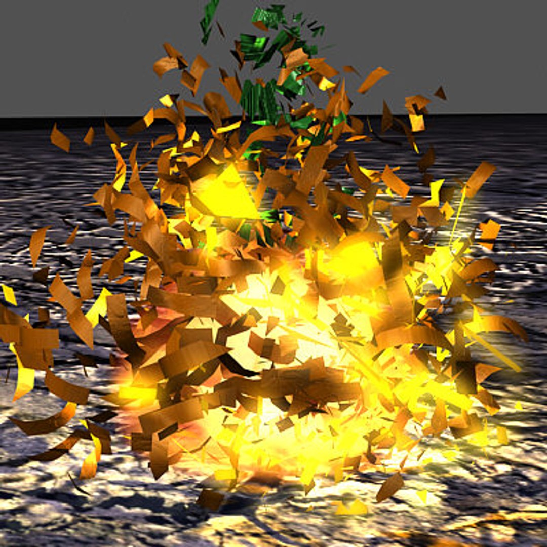 Pumpkin Explode 3d Model