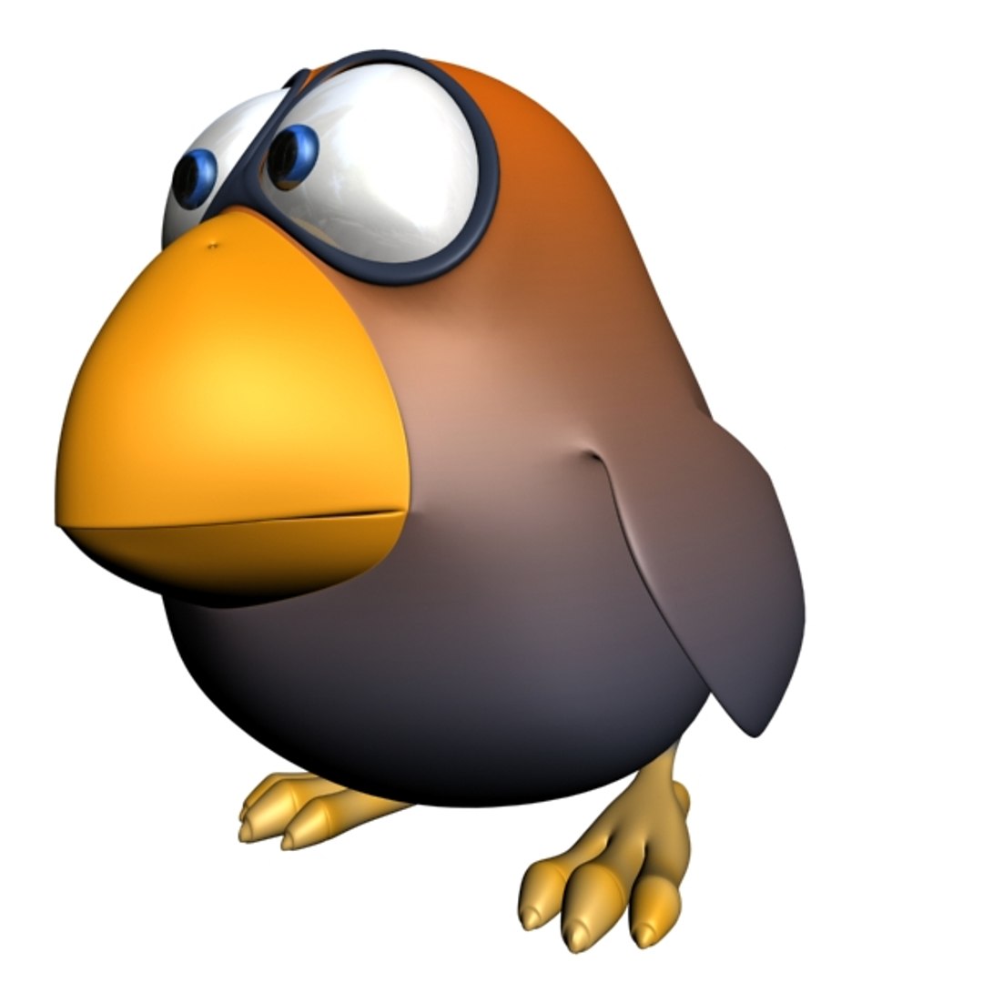 3dsmax bird rigged