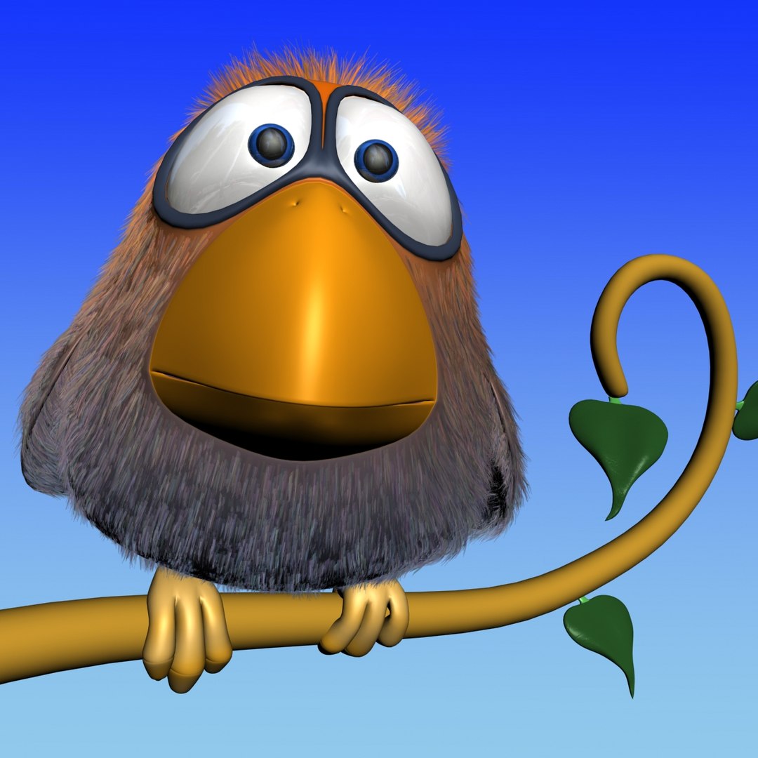 3dsmax bird rigged
