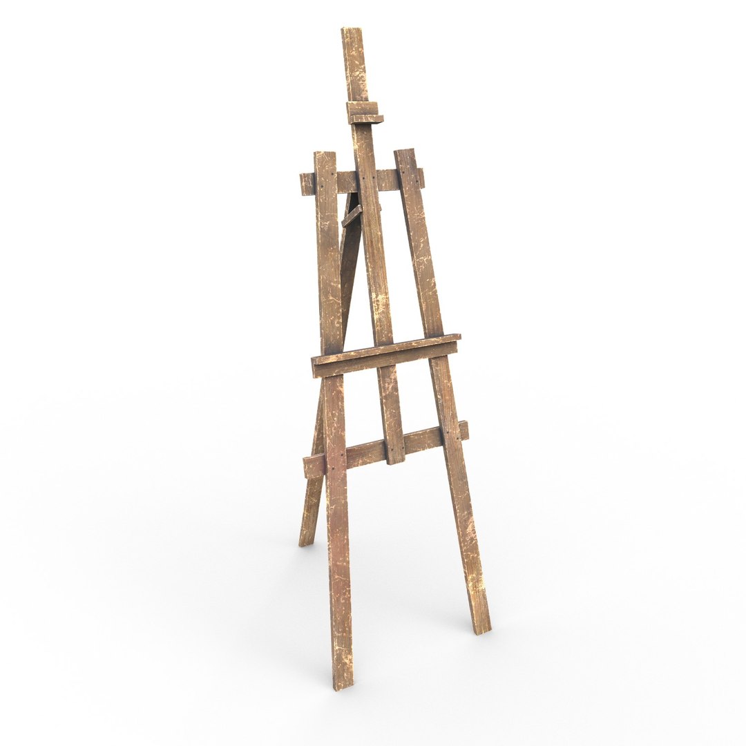 3D Easel Stand - Pbr - TurboSquid 1610809
