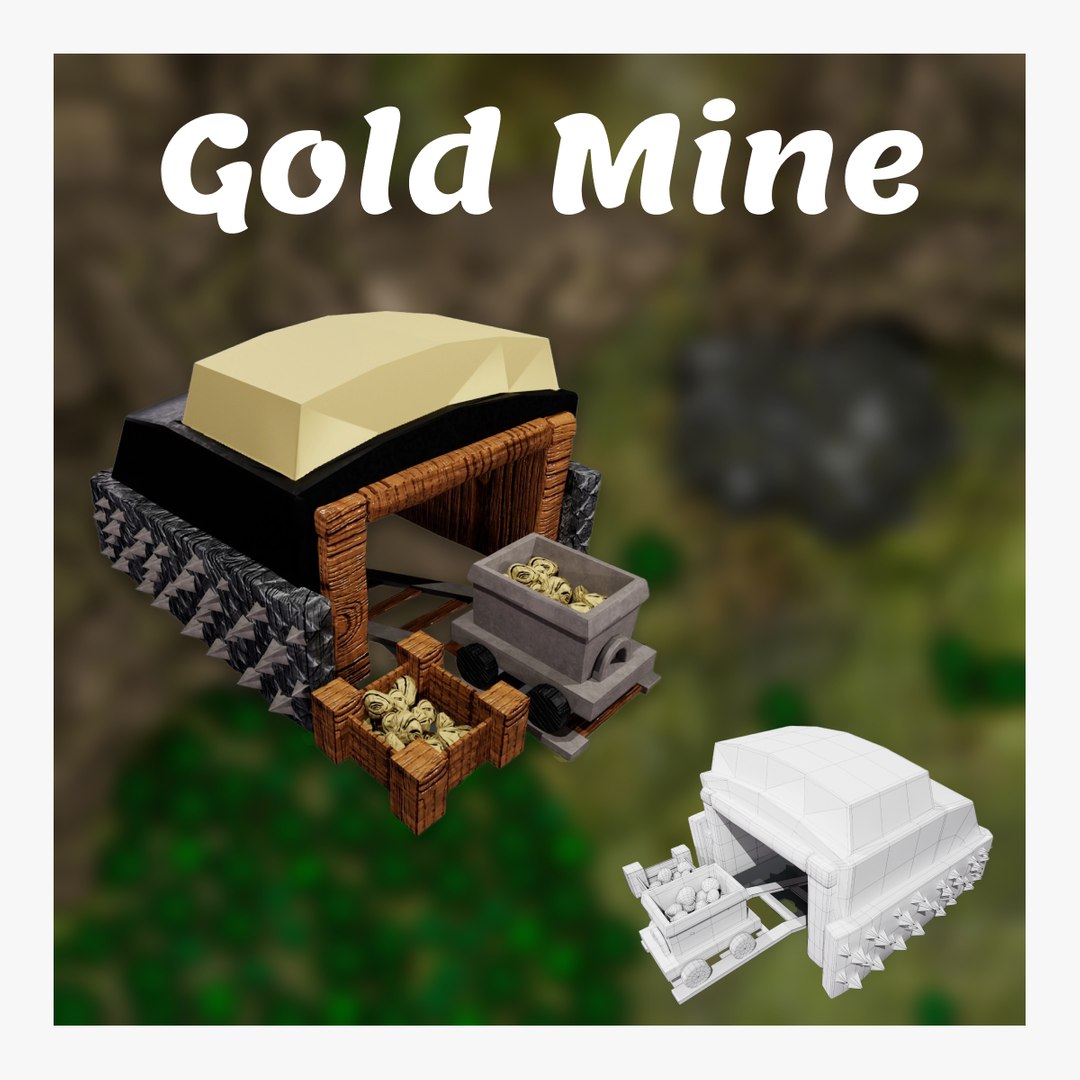 3D Gold Mine Model - TurboSquid 2181206