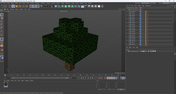 modelo 3d Roble de Minecraft - TurboSquid 2302681