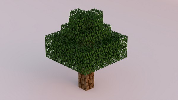 modelo 3d Roble de Minecraft - TurboSquid 2302681