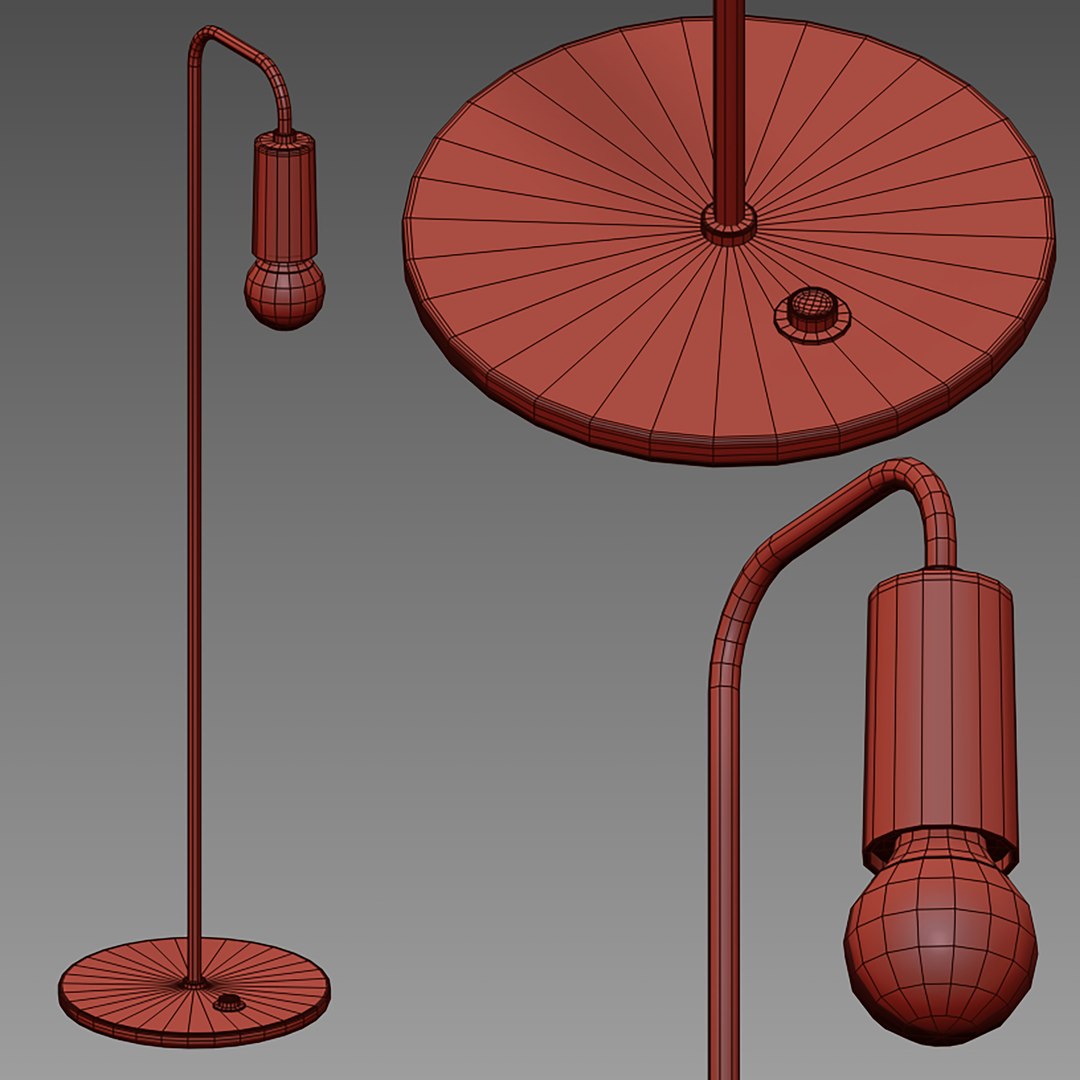 3D Floor Lamp Model - TurboSquid 2240140