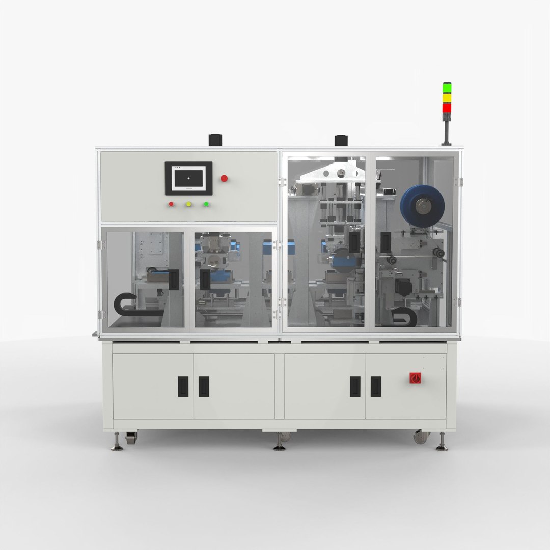Automatic Lithium Battery Industry Sticking Tape Machine 3D model ...