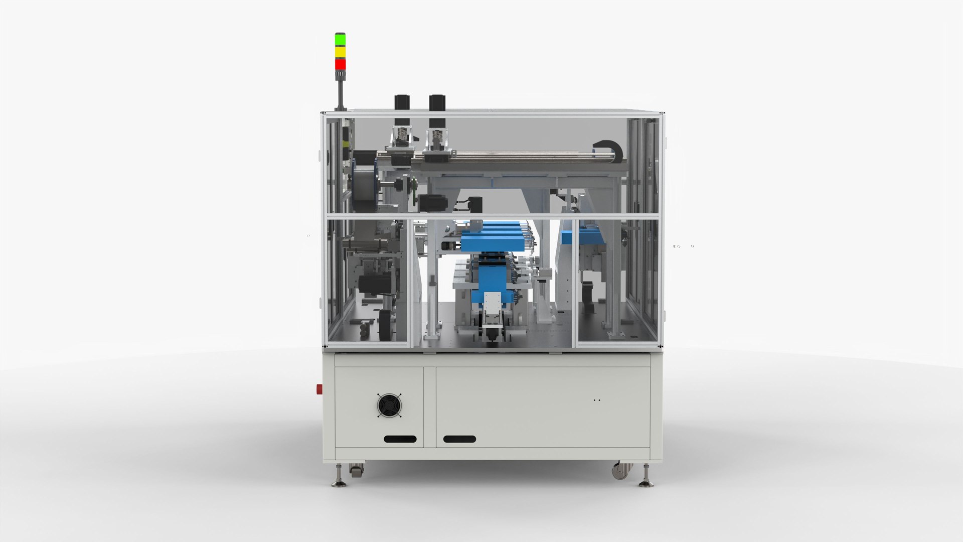 Automatic Lithium Battery Industry Sticking Tape Machine 3D Model ...