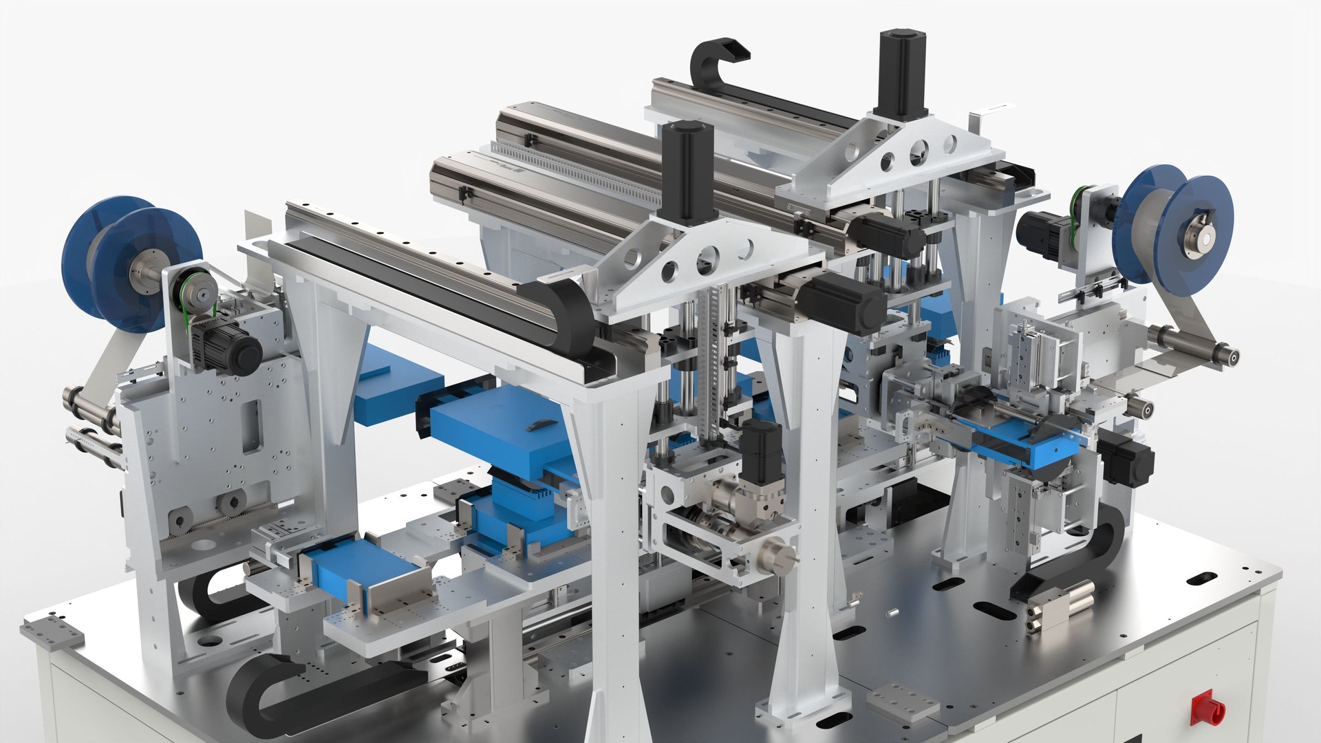 Automatic Lithium Battery Industry Sticking Tape Machine 3D Model ...