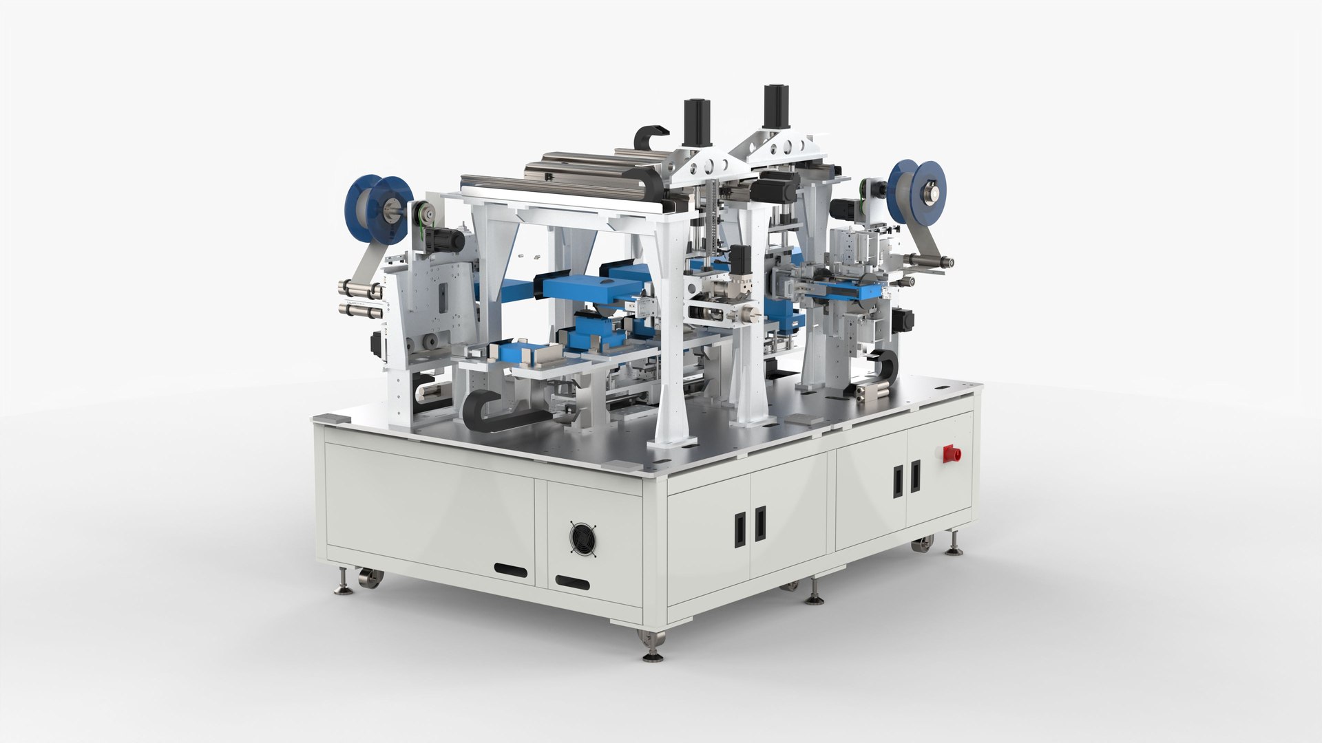 Automatic Lithium Battery Industry Sticking Tape Machine 3D Model ...