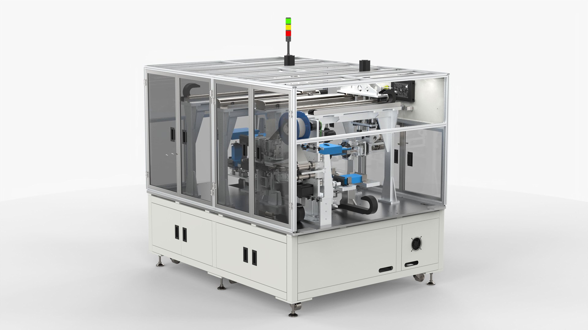 Automatic Lithium Battery Industry Sticking Tape Machine 3D Model ...