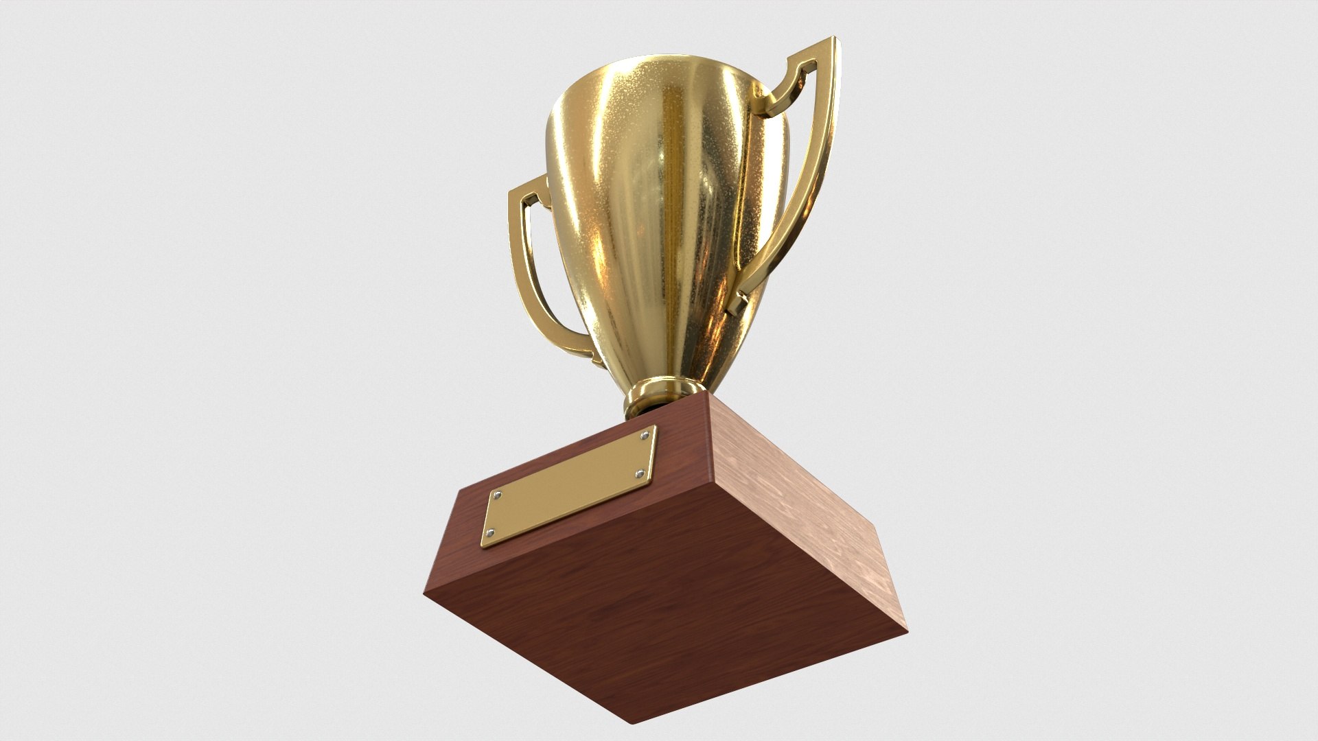 Gold Trophy 2 3D - TurboSquid 2096952