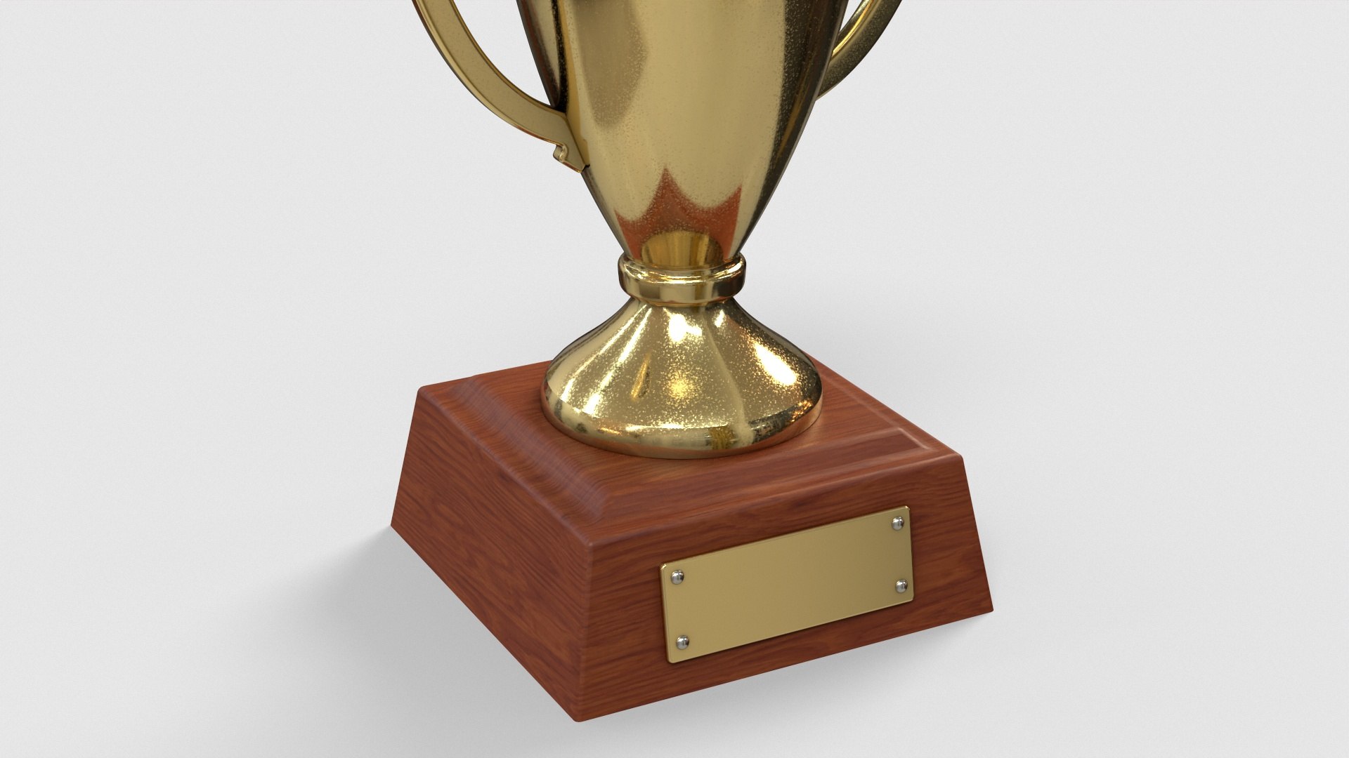 Gold Trophy 2 3D - TurboSquid 2096952
