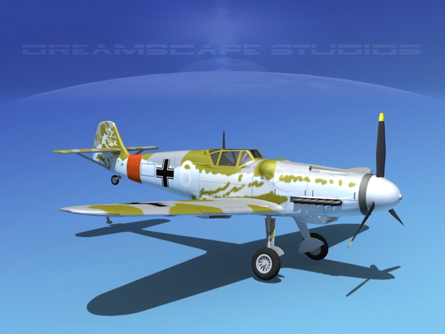 3d Model Messerschmitt Bf-109 Fighter