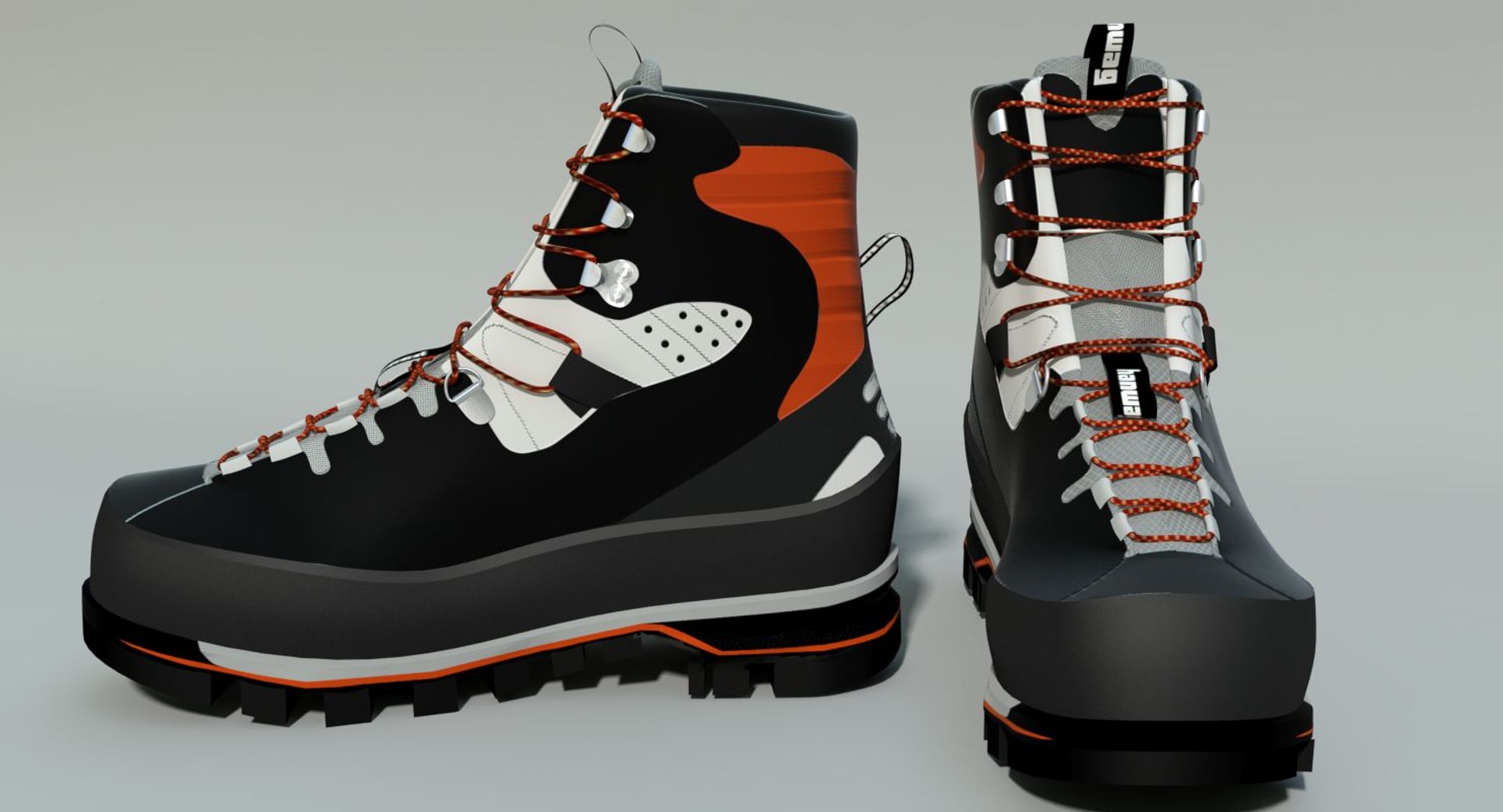 3D Hanwag Friction Shoes - TurboSquid 1209436