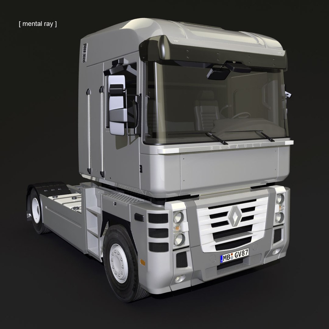 renault magnum facelift 3d model