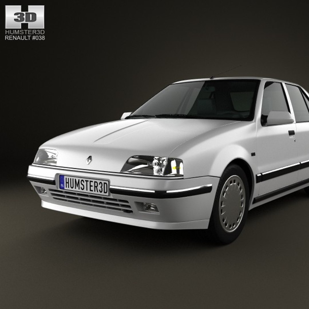 3d renault 19 sedan model