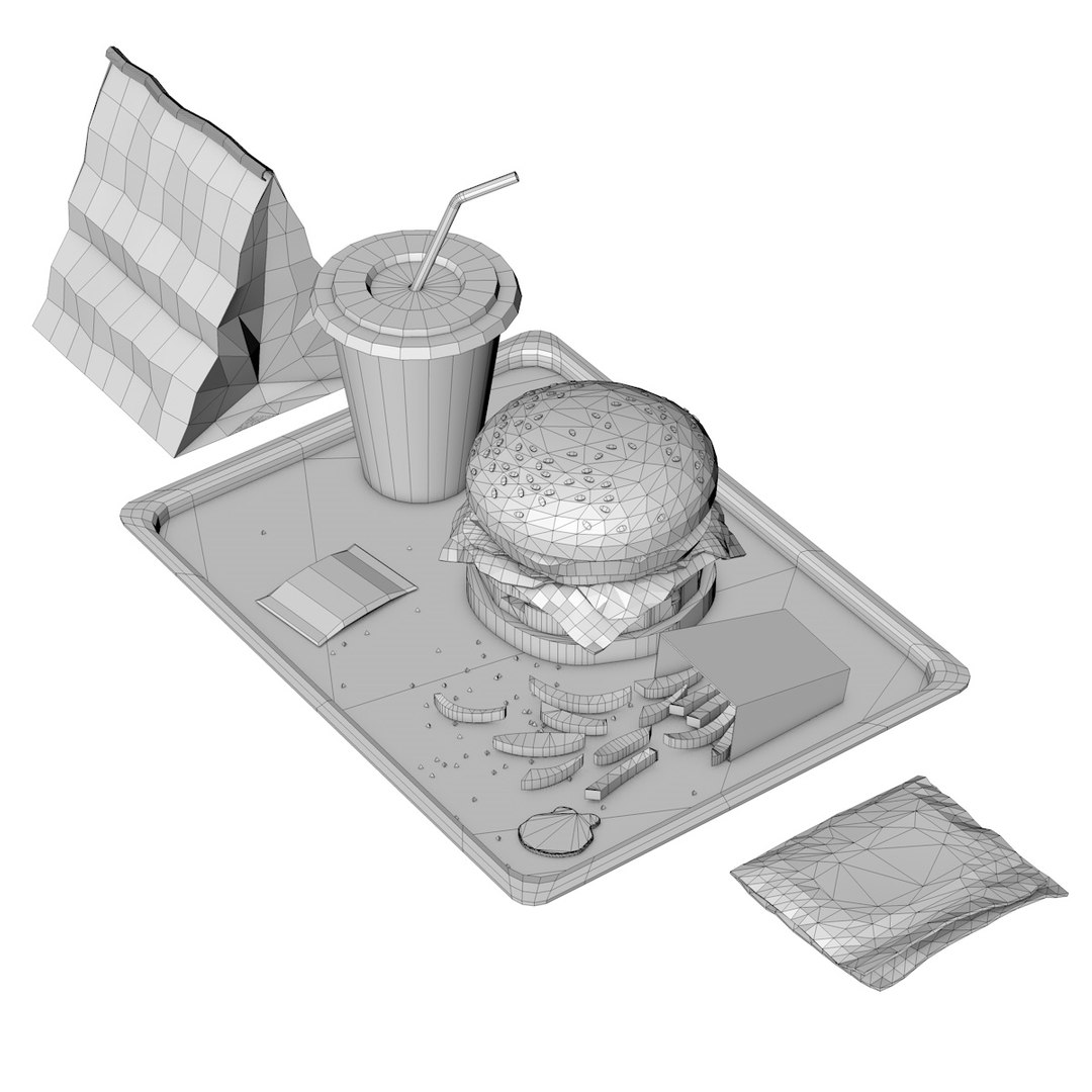 3D Model Fastfood Burger - TurboSquid 1489543