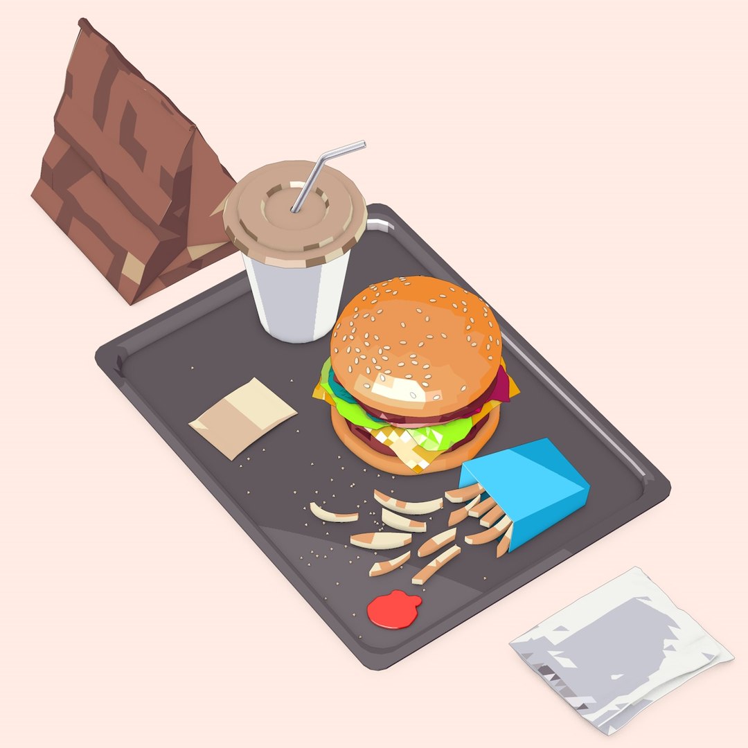 3D Model Fastfood Burger - TurboSquid 1489543