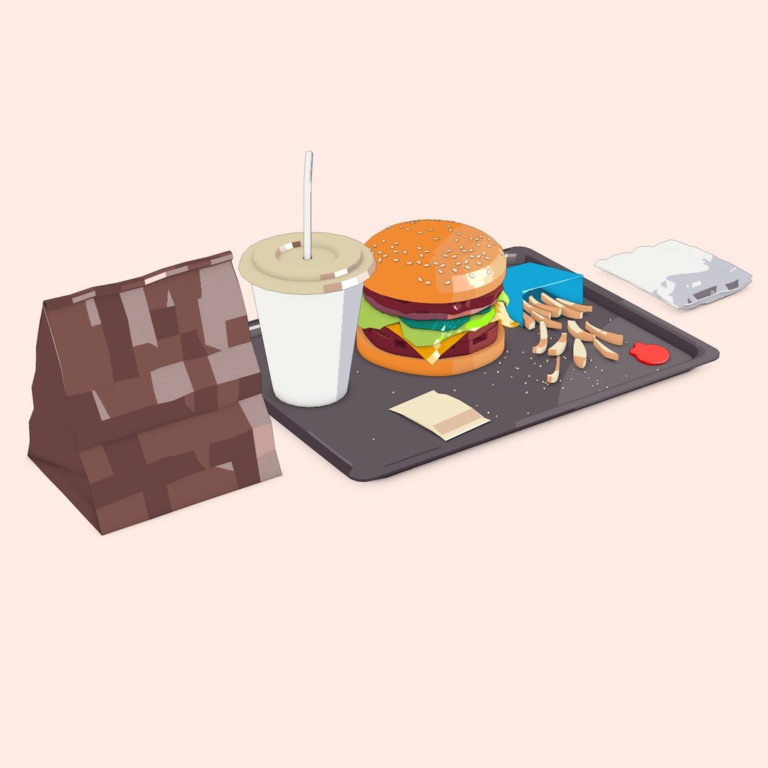 3D Model Fastfood Burger - TurboSquid 1489543