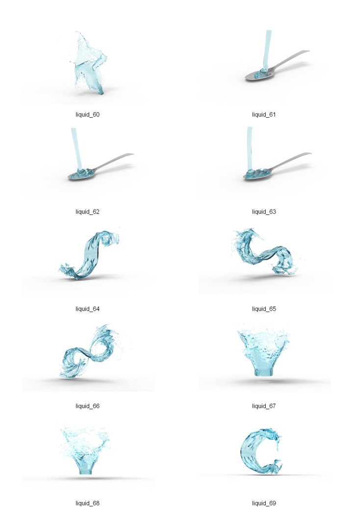 3D Model Liquid Effects Vol 2 - TurboSquid 1244218