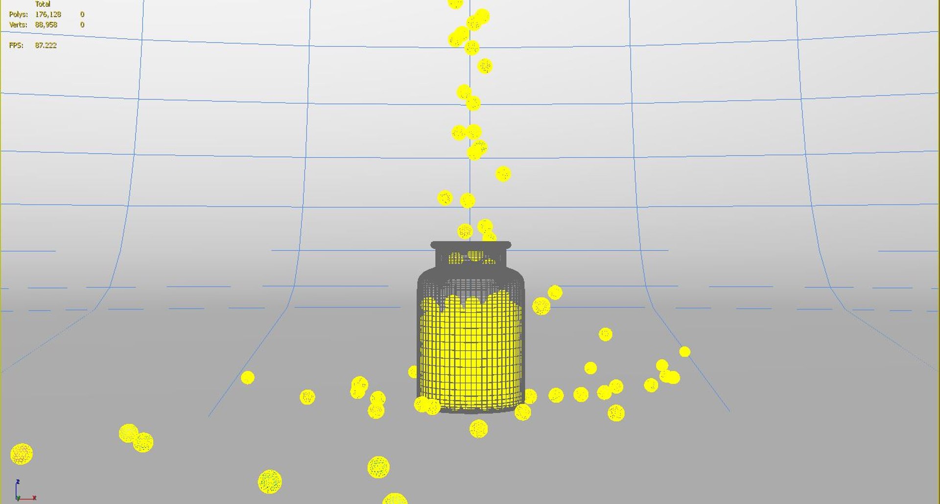 Marble Balls Filling Glass 3D Model - TurboSquid 1501336