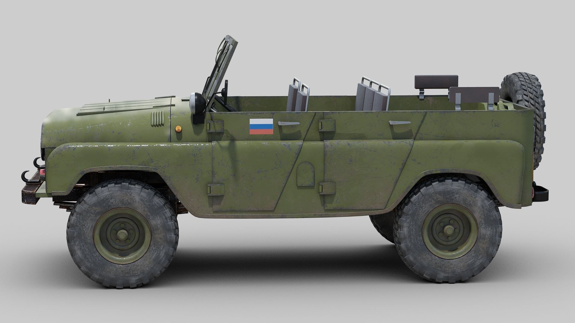 3ds Soviet Russian Uaz 469