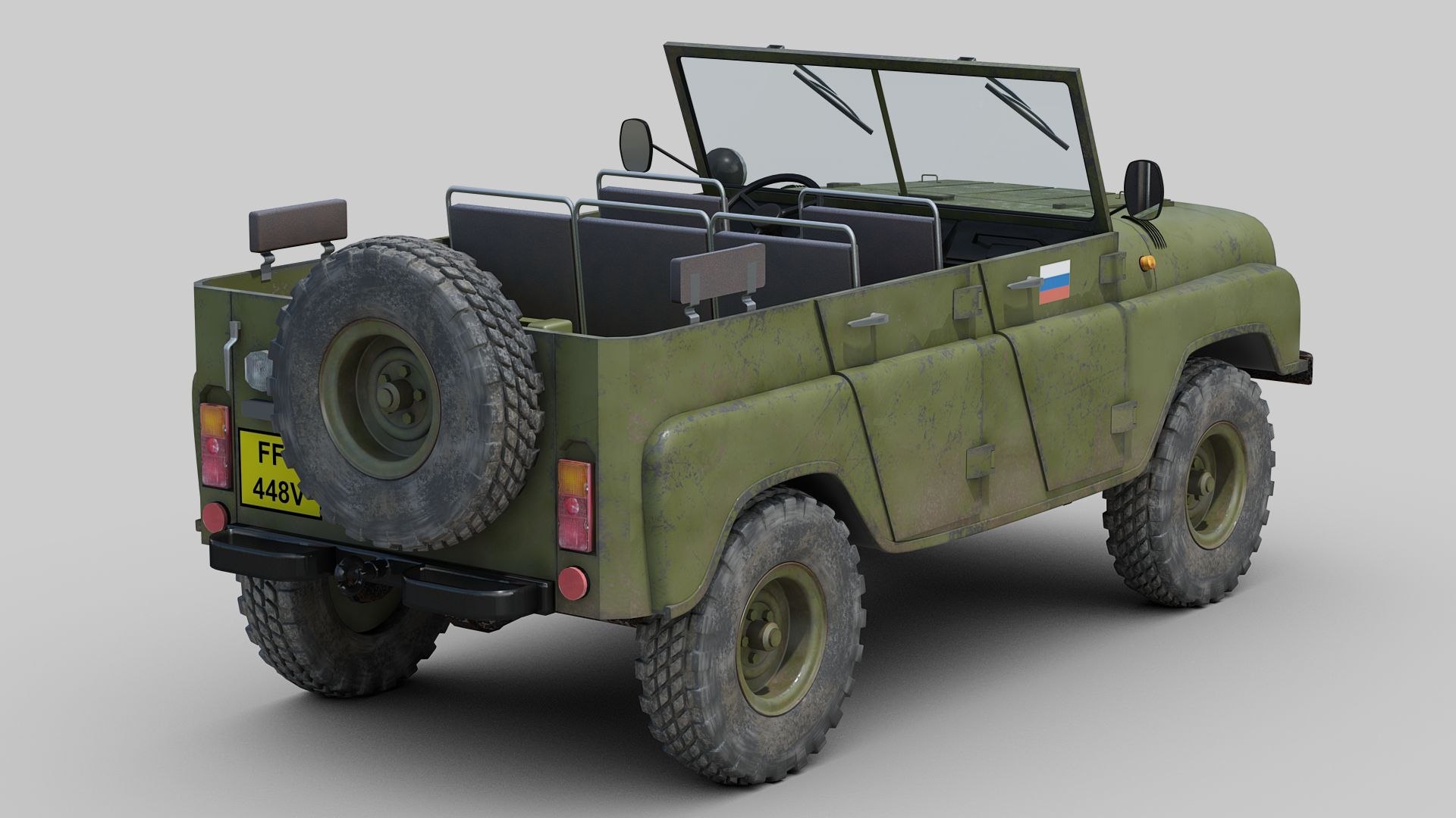3ds Soviet Russian Uaz 469