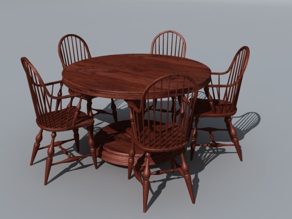 3d model kitchen table
