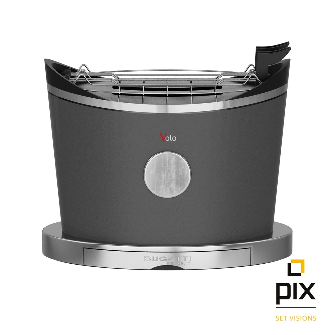 3d realistic bugatti toaster