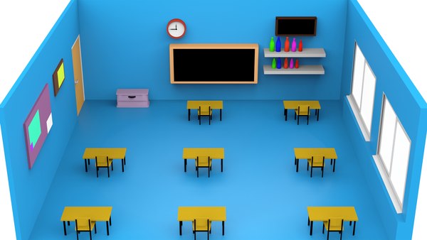 modelo 3d SALÓN DE CLASES gratis - TurboSquid 1726208