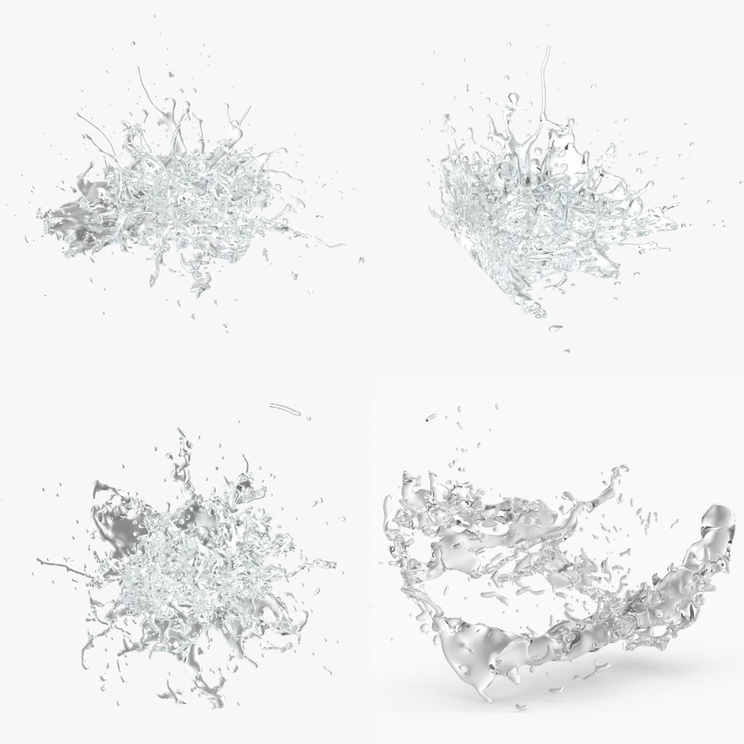 3D Model Water Splash Bundle 6 - TurboSquid 1914964