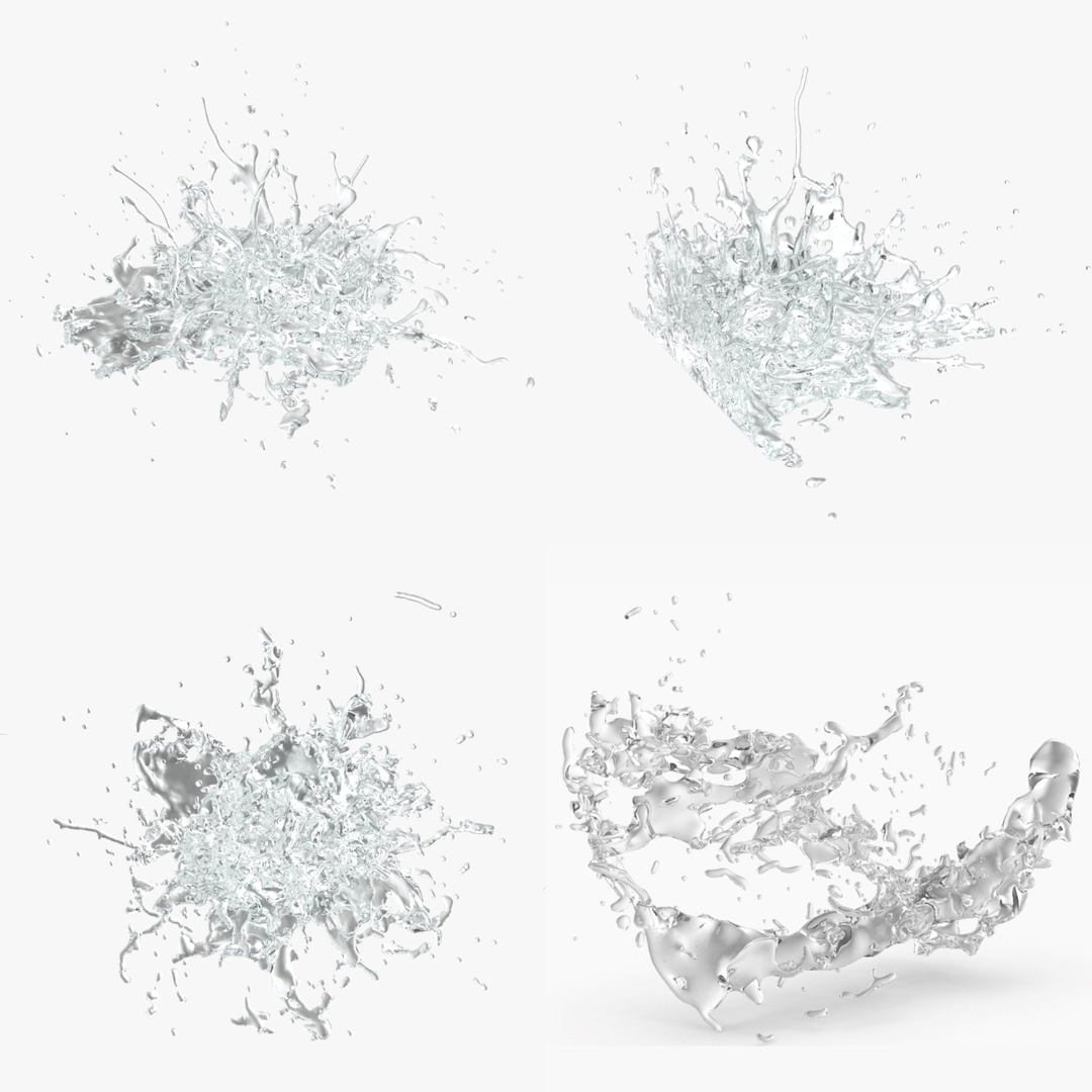 3D model Water splash bundle 6 - TurboSquid 1914964