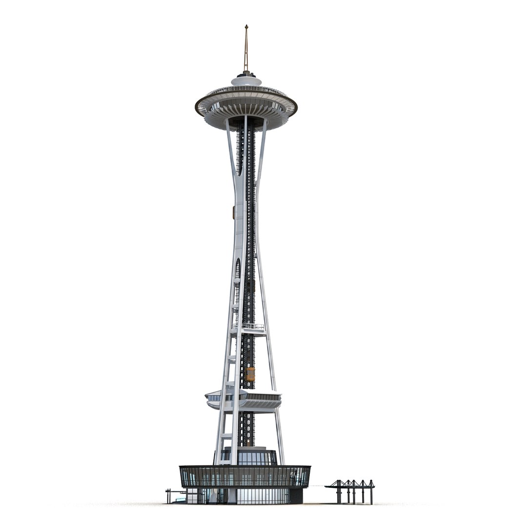 3d tower space needle